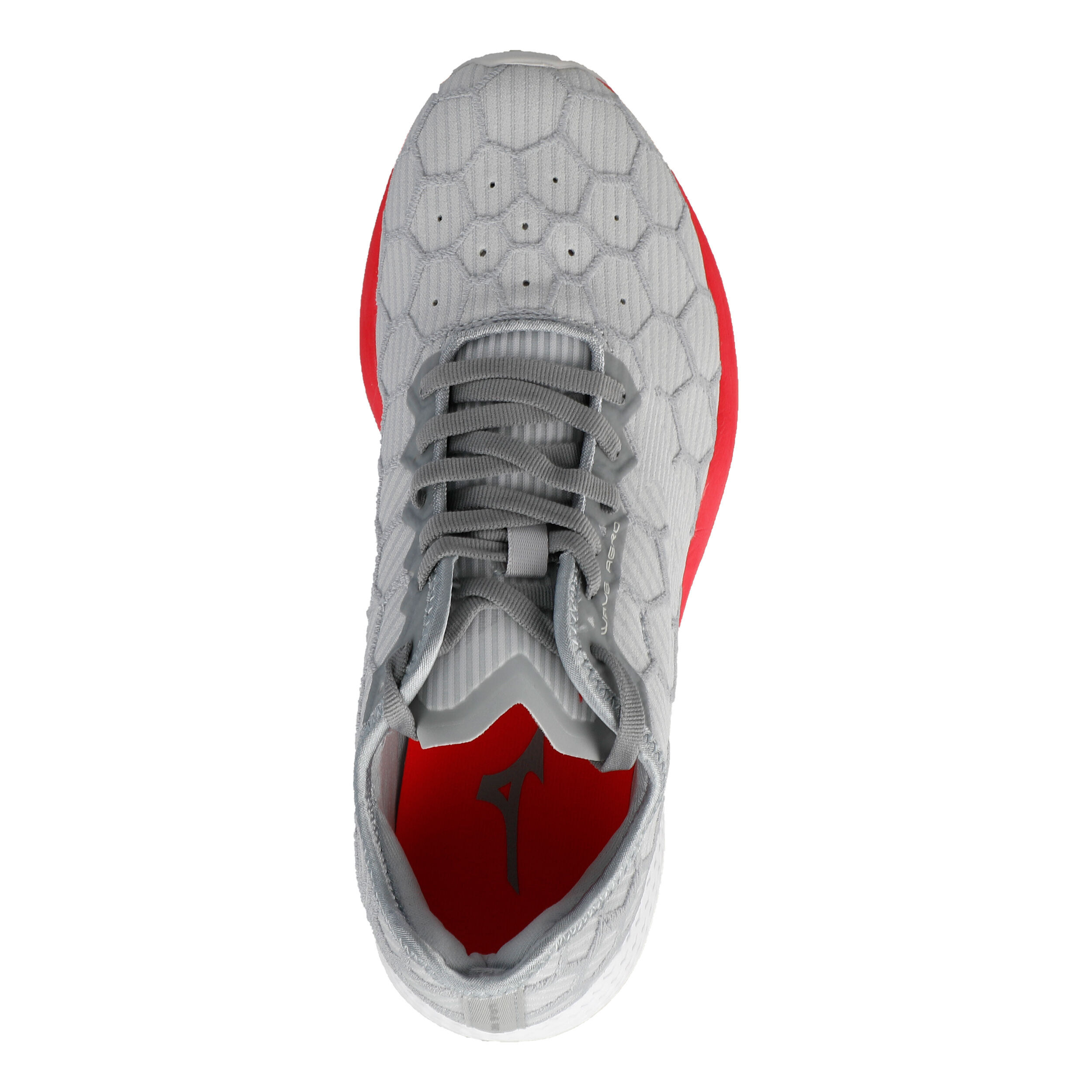 Wave Aero 18 Stabilitatsschuh Damen Hellgrau Neonrot