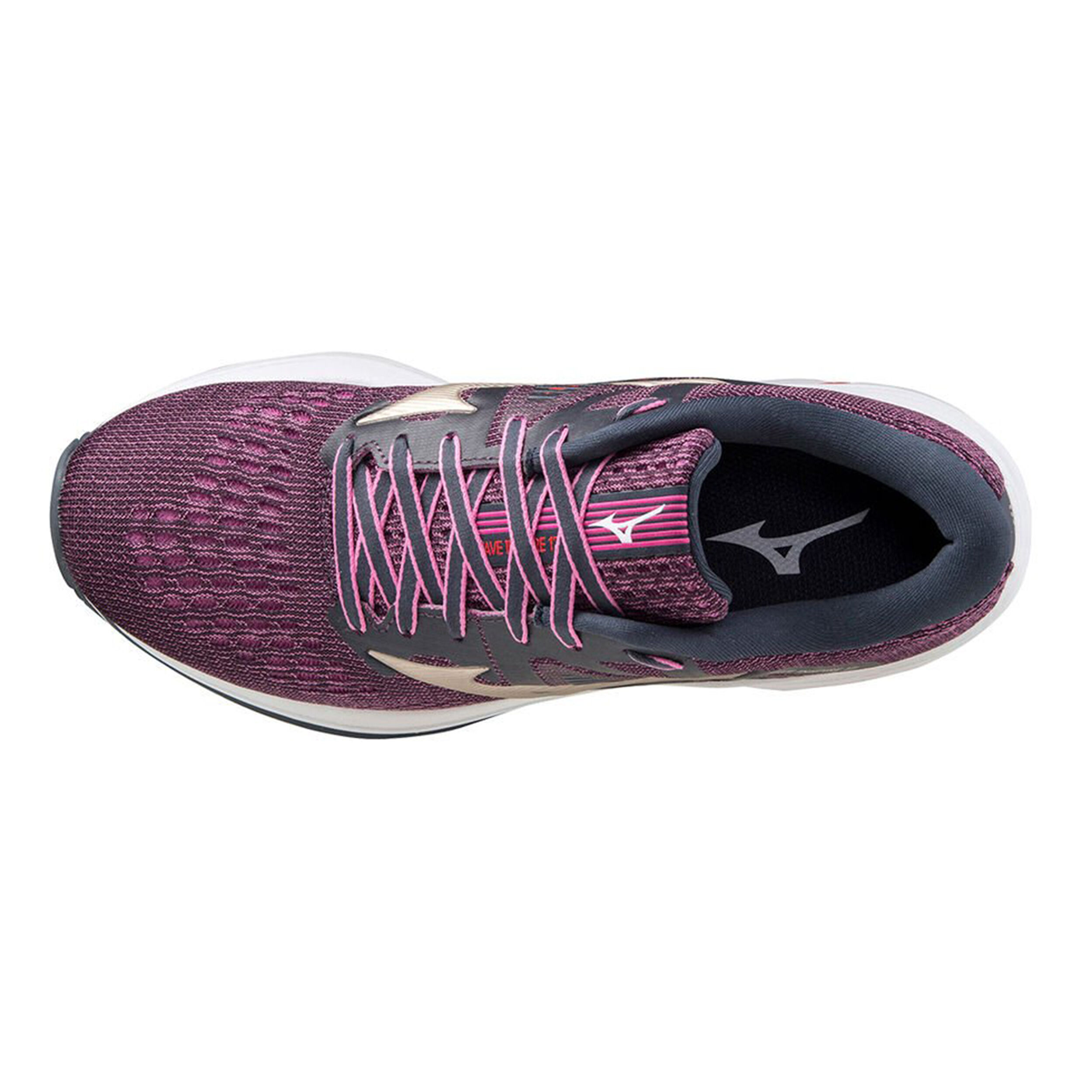 Mizuno Wave Inspire 17 Stabilitatsschuh Damen Dunkelrot Gold in GroBe 42 online kaufen Running Point DE