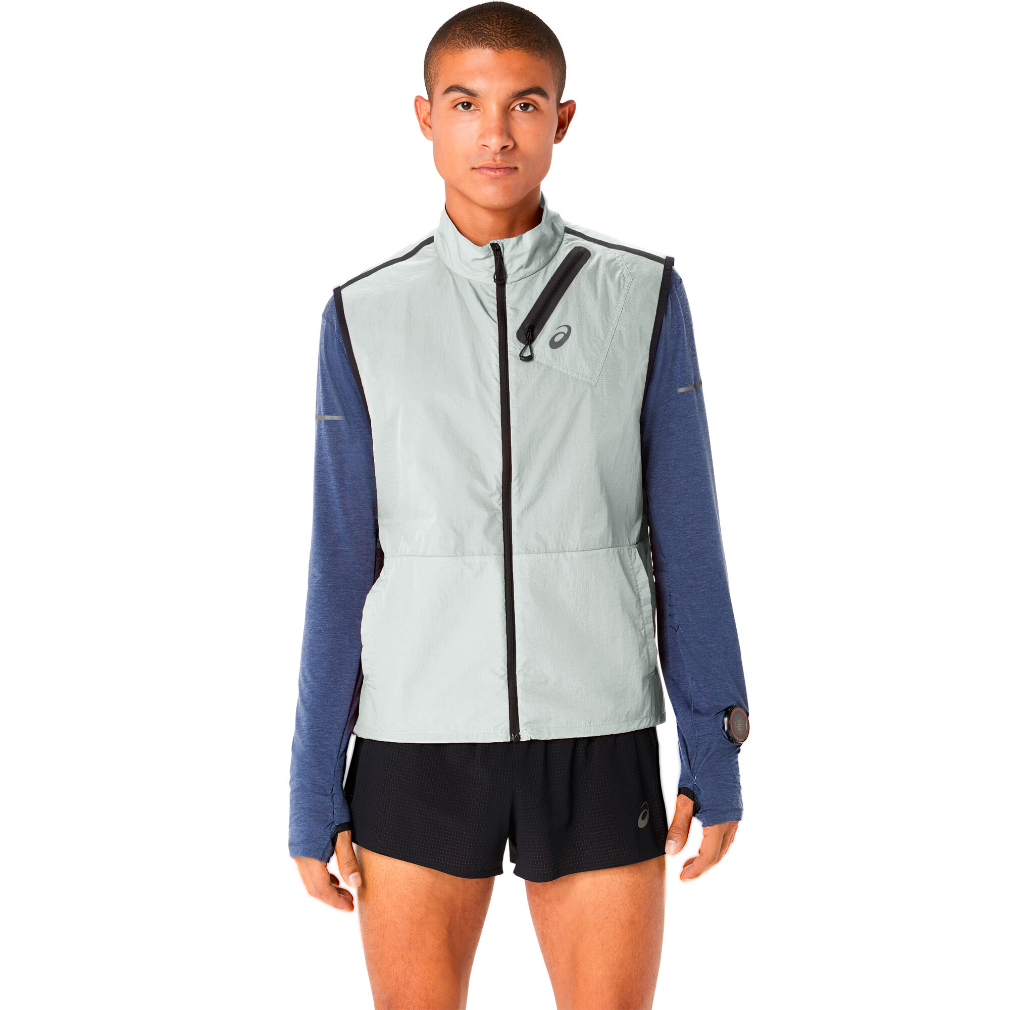 Asics Metarun Packable Laufweste Herren Grau Online Kaufen Running